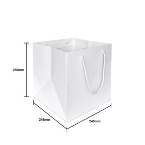 Square White Paper Bag [M Size] Cake Bag — Store Age