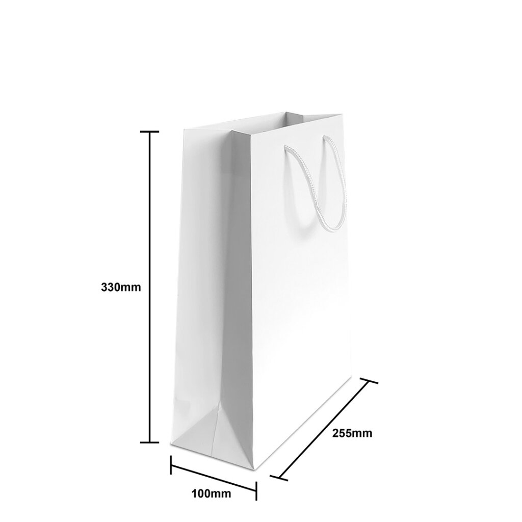Matte White Paper Bag [M Size] Doorgift Bag — Store Age