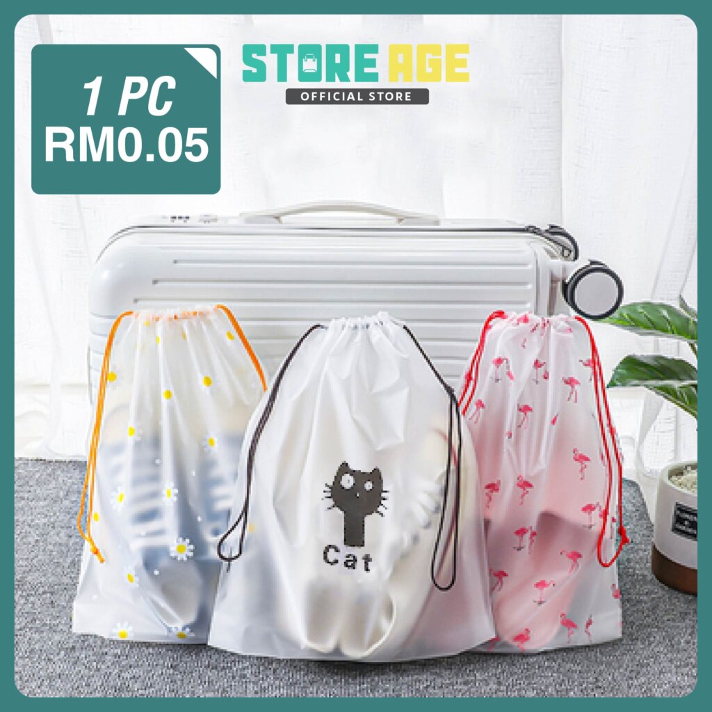 Store Age [50pcs] Quality Drawstring Bag, Storage Bag Travel Toiletries ...