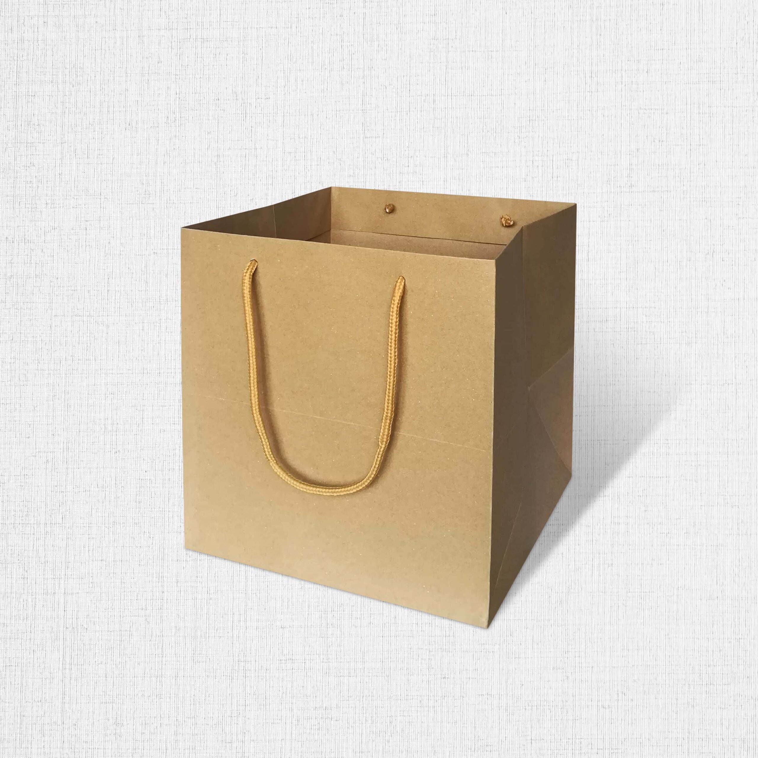 Square Kraft Paper Bag [SQ07] Cake Bag - 205X205X205MM » Store Age